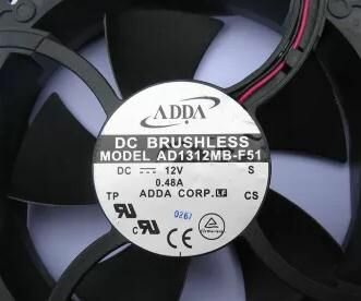 ADDA 12738 12см шасси вентиляторы 12V 0.48A 2 Pins AD1312MB-F51