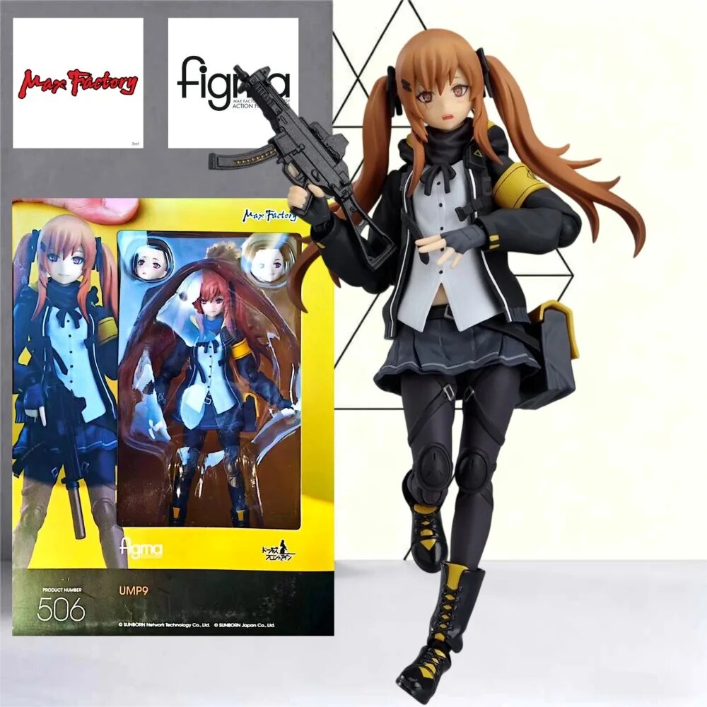 Bandai Girls Frontline Figma Фигурки UMP45, UMP9, HK416 Темно-синий, 506 UMP9
