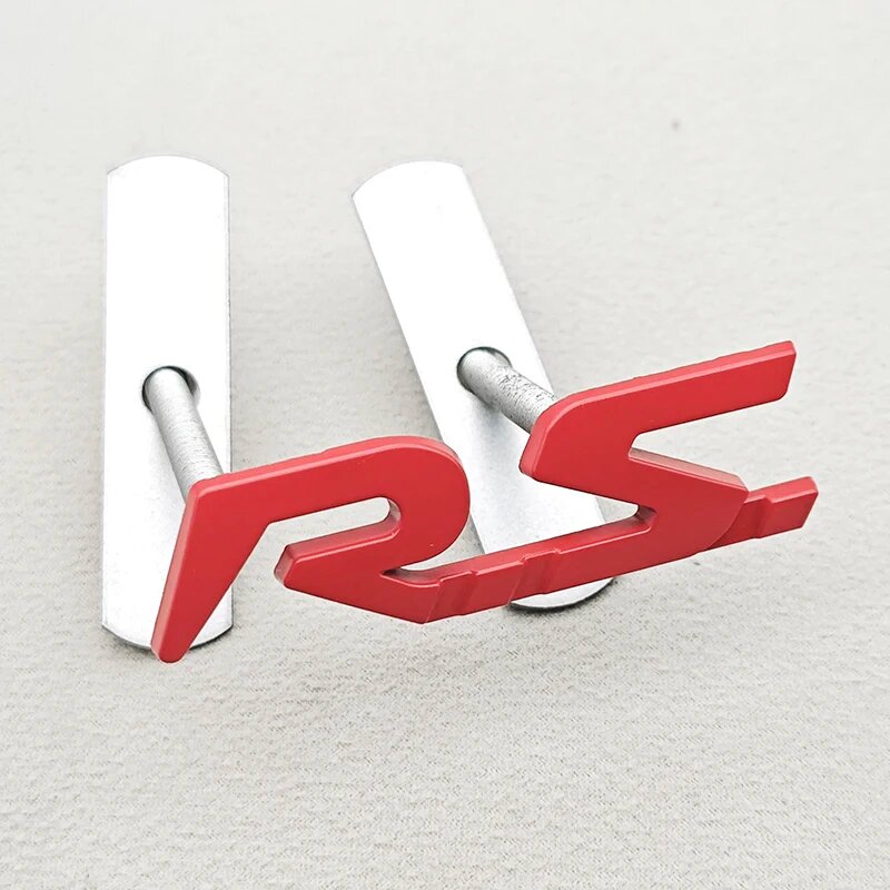 3D Металлическая Эмблема-наклейка RS Для Renault Megane Laguna Duster Captur Fluence Grille Red