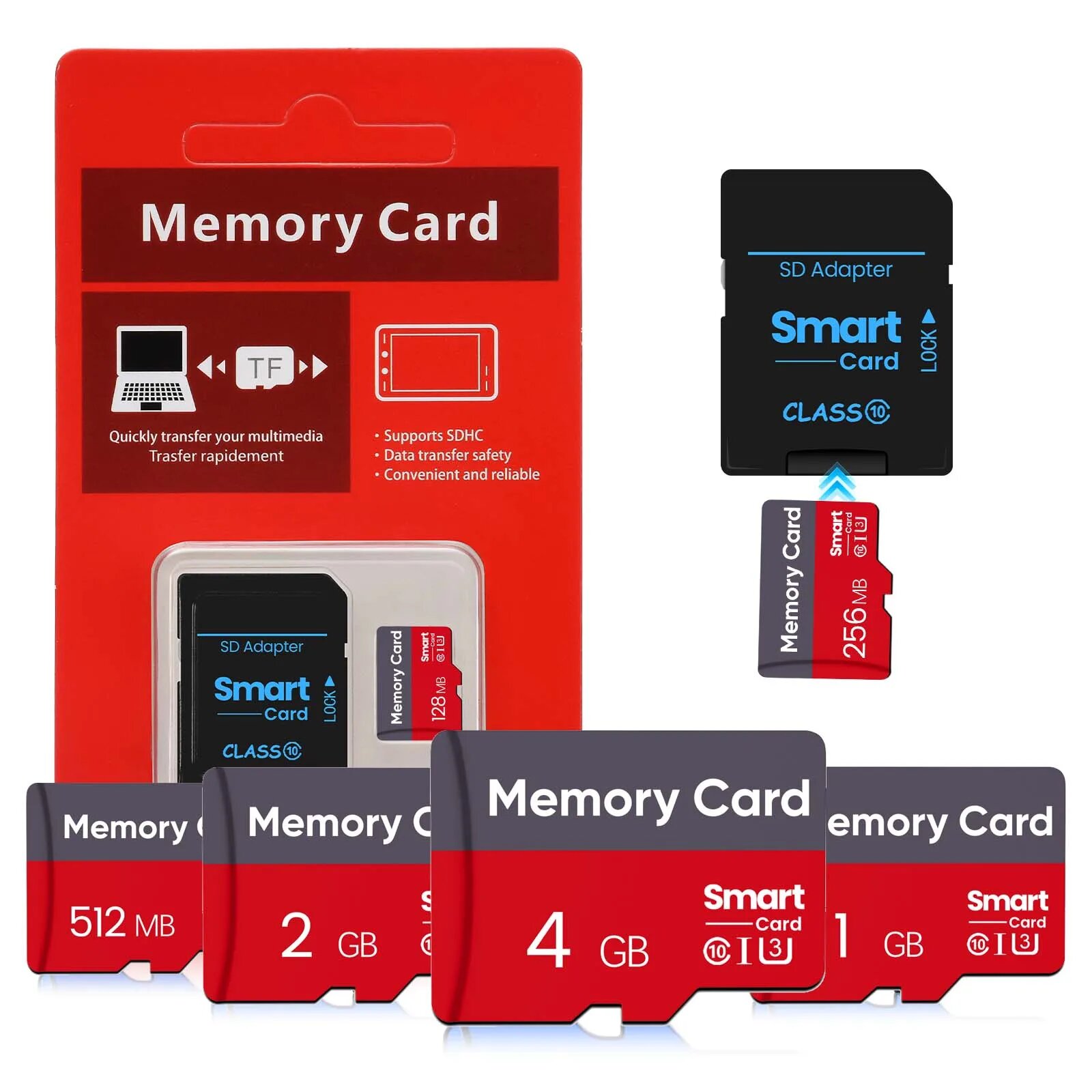 Карта памяти JASTER microSD 64МБ-4ГБ 2GB