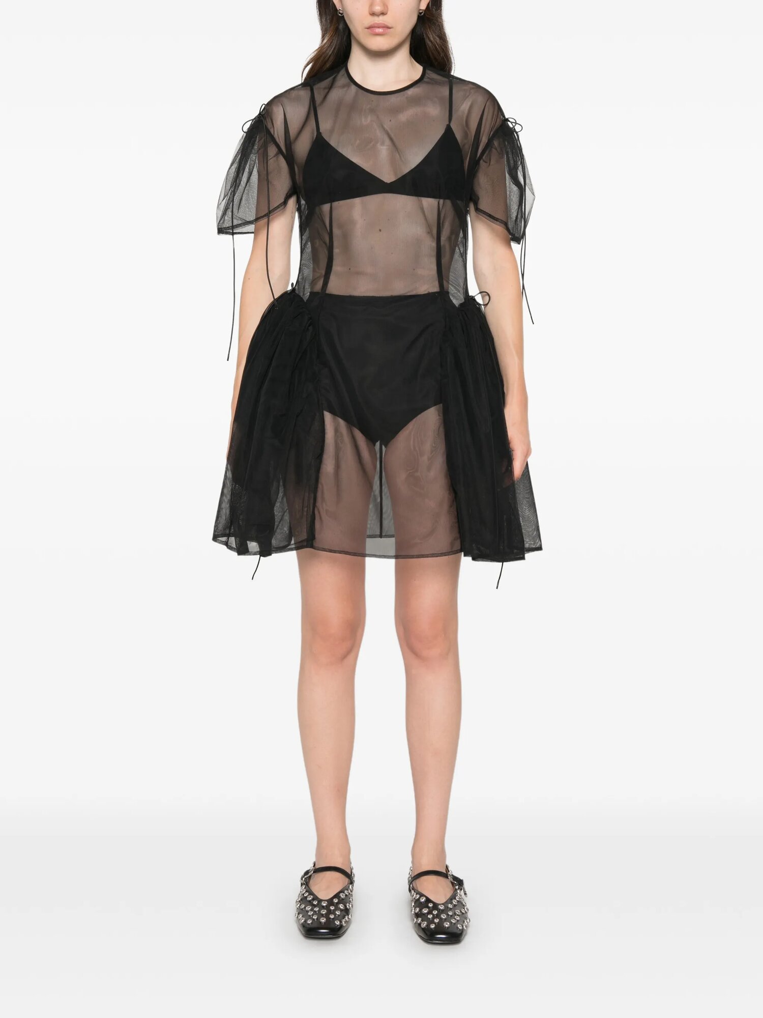 Платье Simone Rocha Puff-sleeve mini dress, размер 6 — фото 1