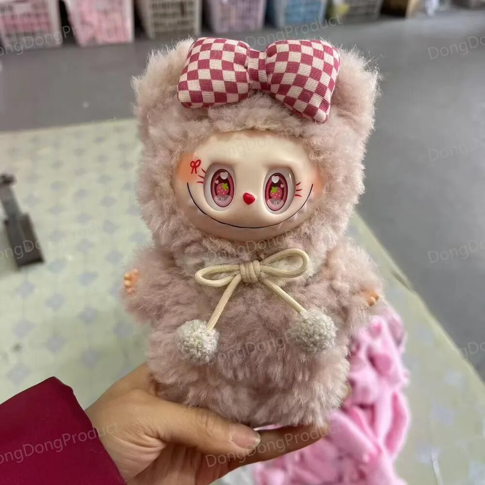Мягкая Игрушка Labubu POP MART (Динозавр Хвост) 18CM, Светло-розовый