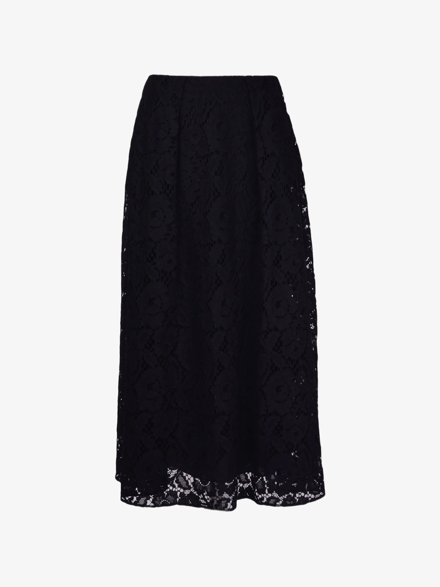 Юбка Elie Saab Floral-embroidered midi skirt