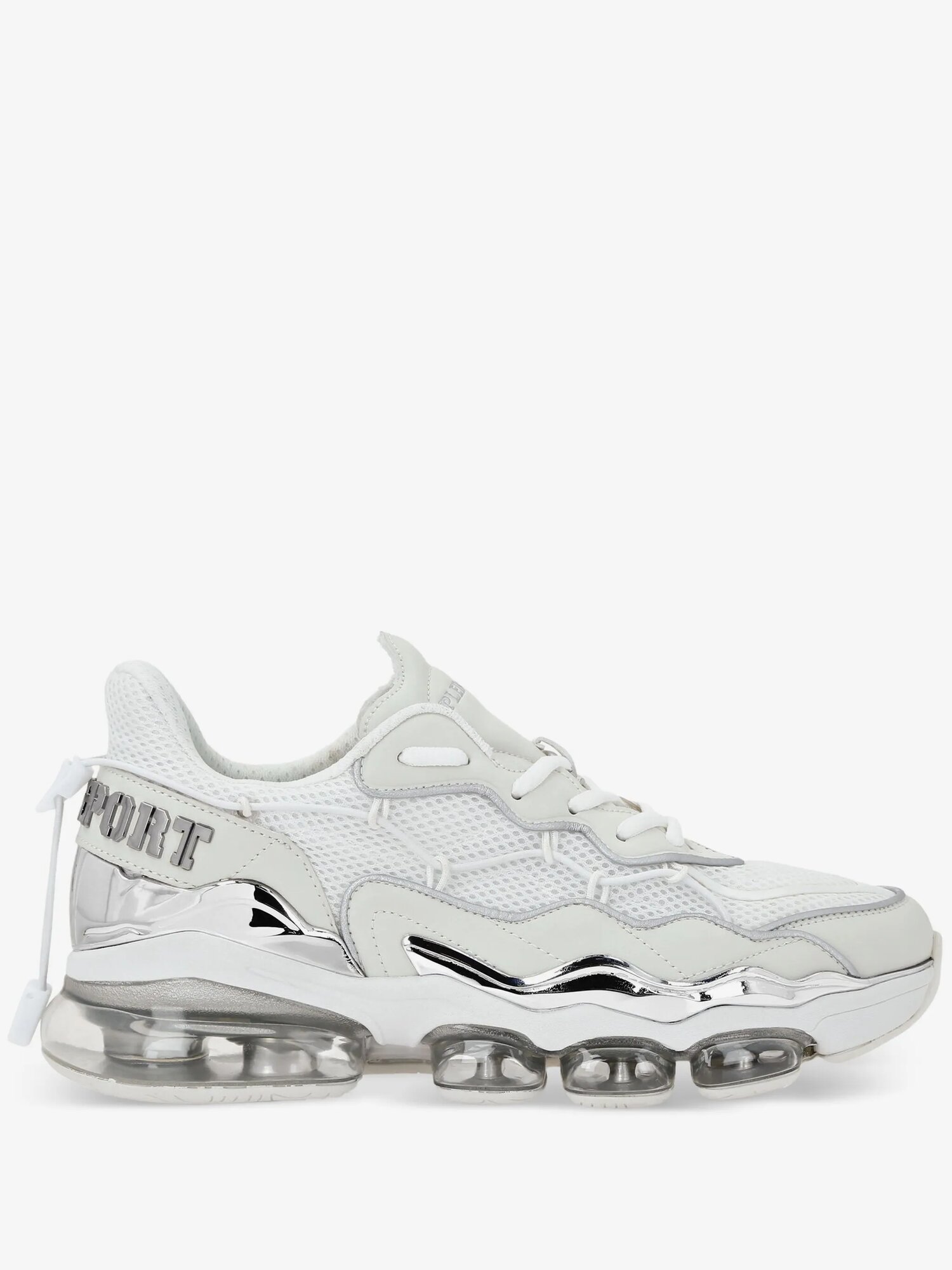 Кроссовки PLEIN SPORT Runner PS, размер 44, бежевый/белый