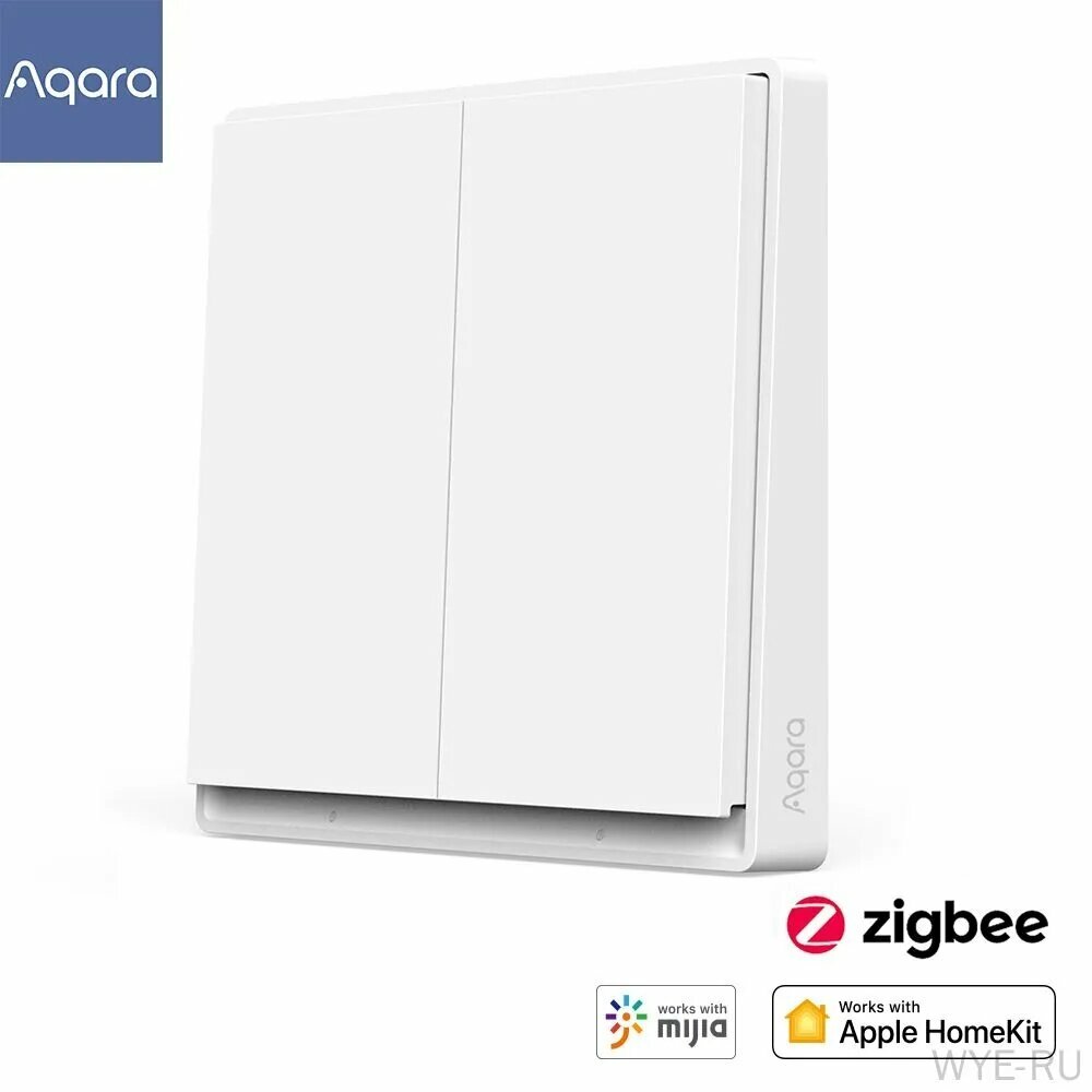 Aqara E1 Умный беспроводной выключатель Настенный выключатель ZigBee Интеллектуальный двойной