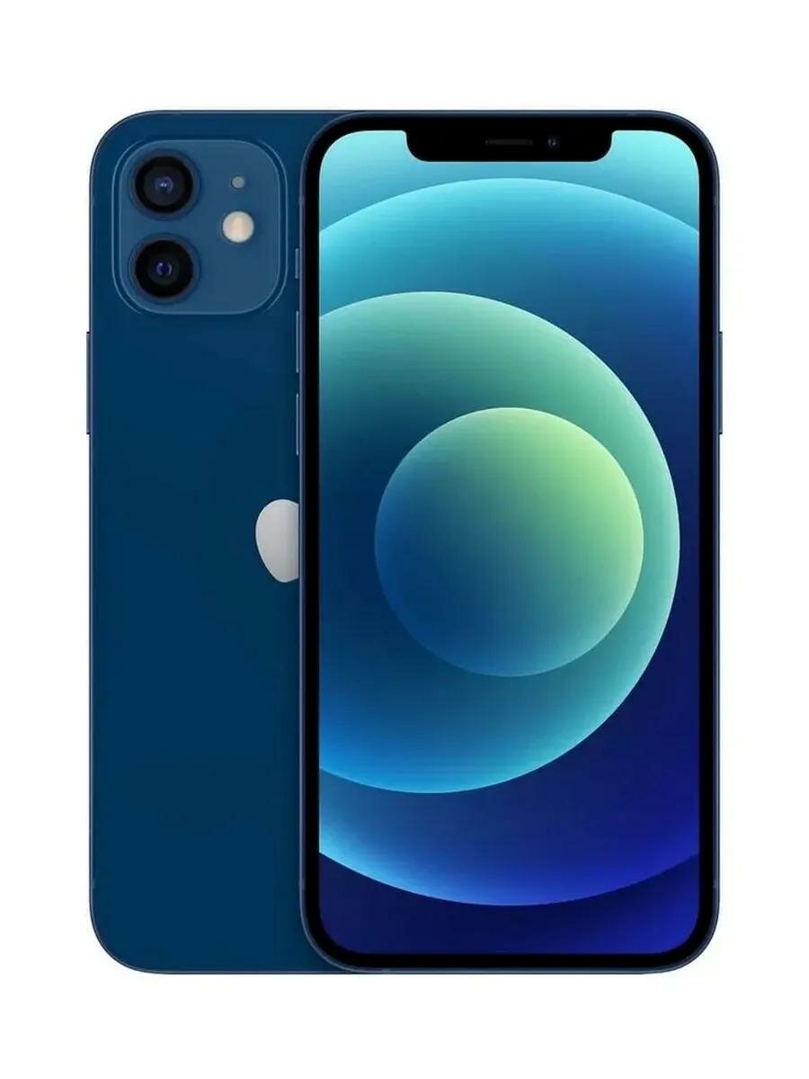 Смартфон Apple iPhone 12, 4 ГБ + 128 ГБ, синий, nano SIM+nano SIM