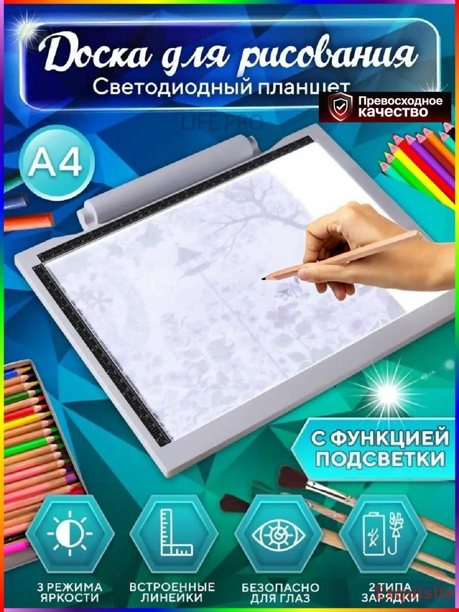 Световая панель для рисования с регулировкой яркости и защиты глаз