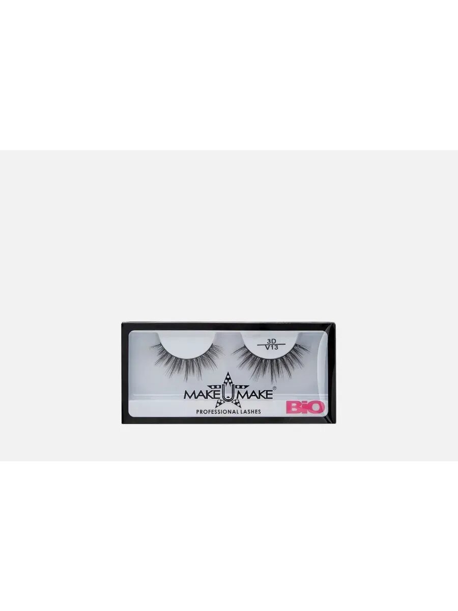 MAKE U MAKE Natural false eyelashes BIO 3D V09 Наклад