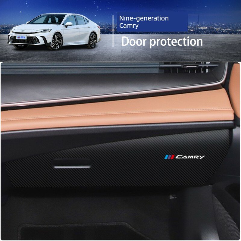 Карбоновое покрытие для Toyota Camry 9-го поколения 2024-2026 гг. Одиночный коврик-защита для пассажирской стороны и
