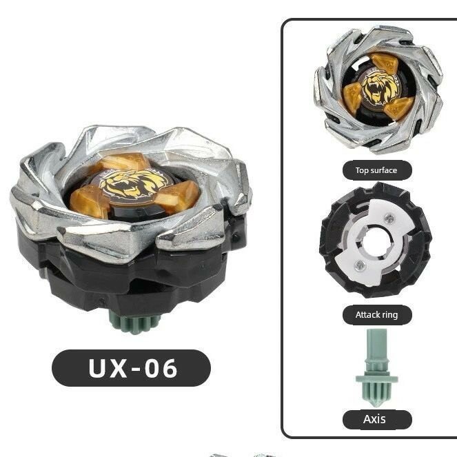 Алюминиевый вращающийся топ UX-06 для битв, одиночная игрушка для мальчиков