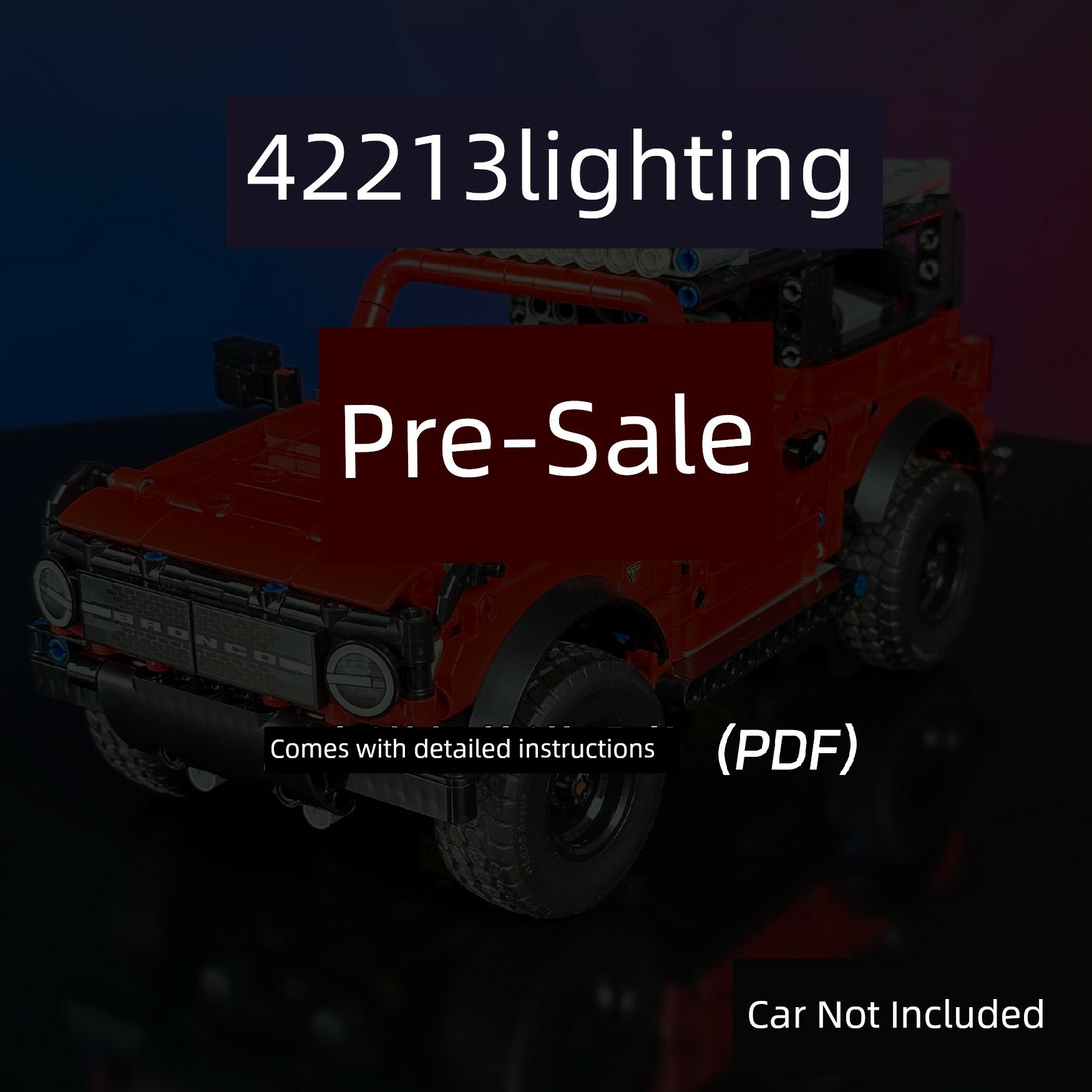LEGO 42213 Ford Raptor Комплект светодиодной подсветки с дистанционным управлением для модификации мощности