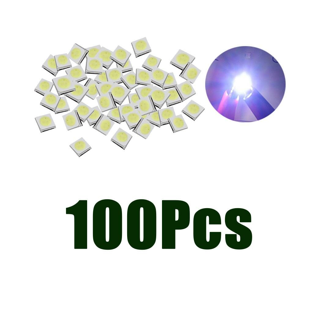 100 светодиодных ламп высокой мощности 1 Вт 3 В COB SMD для самостоятельной подсветки телевизора