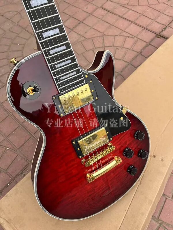 GLAT Электрогитара Les Paul 6-струнная, корпус Клен