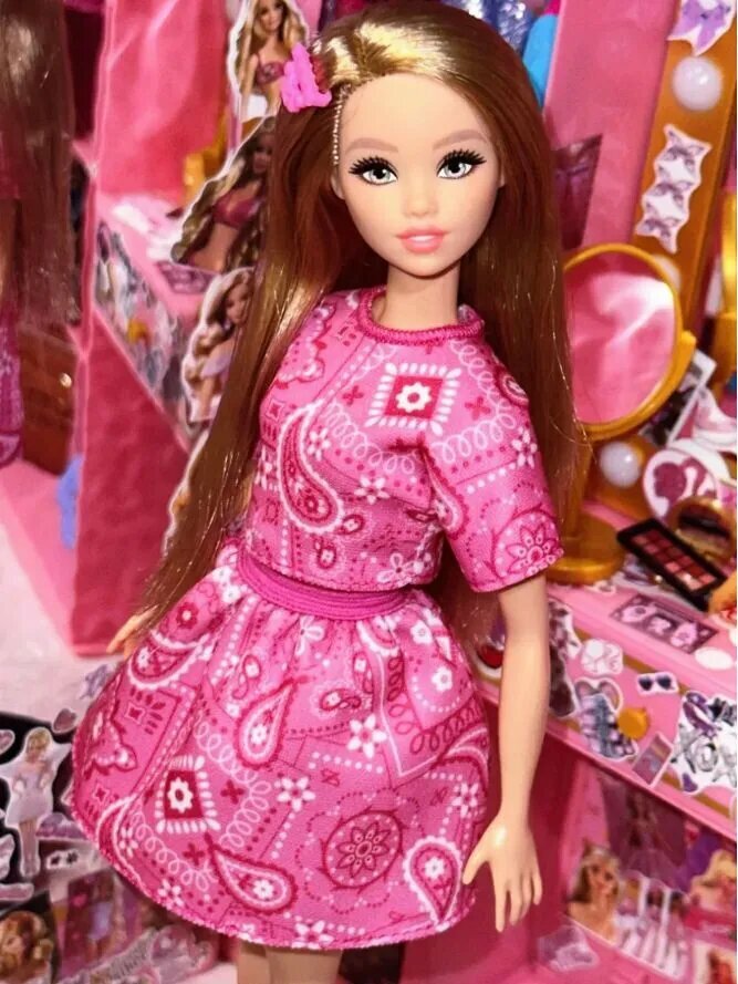 Кукла Барби Fashionistas Style, JJN62, длинные волосы, модная одежда, аксессуар для игры и коллекции