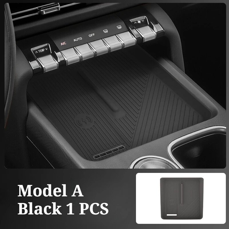Для Chery iCar V27 Esteo V27 2026: беспроводной силиконовый коврик для центральной A Black 1 PCS