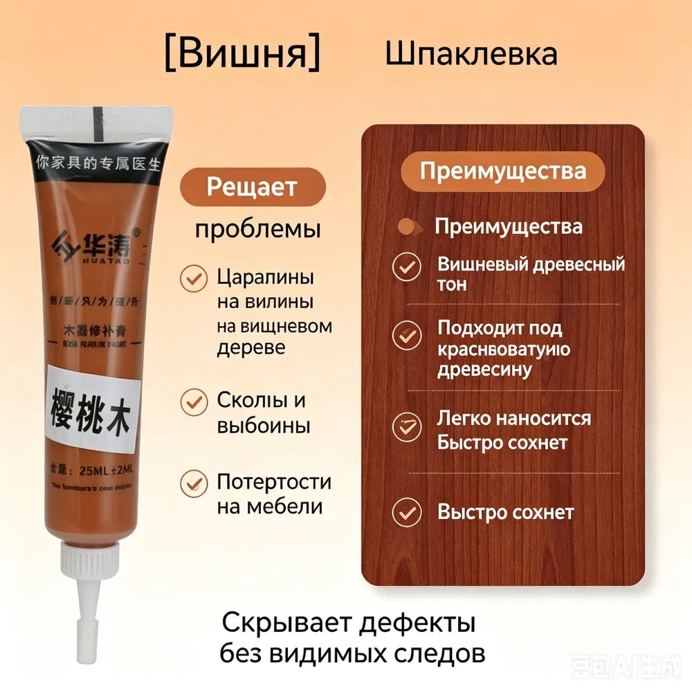 Реставрационная паста для мебели и пола