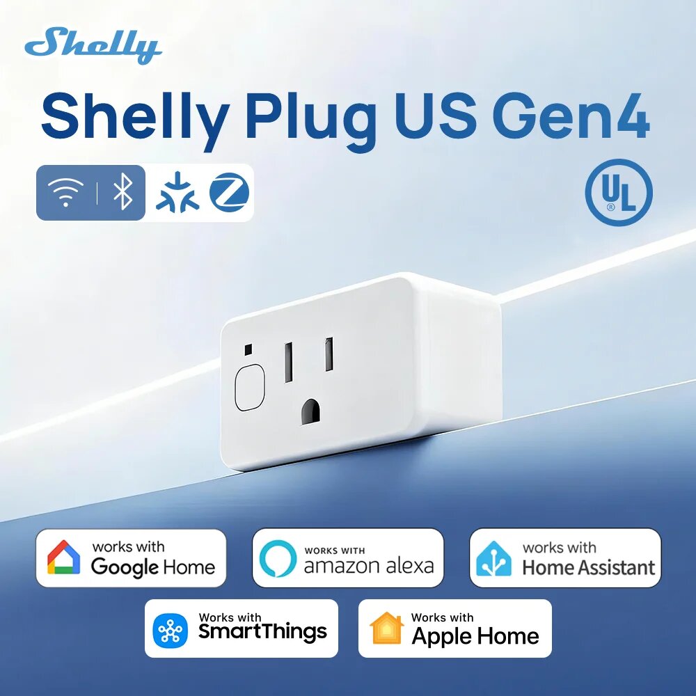 Shelly Plug Zigbee умная розетка