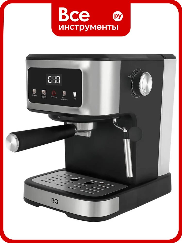 Кофеварка эспрессо BQ ECM1077M стально-черная 86215694