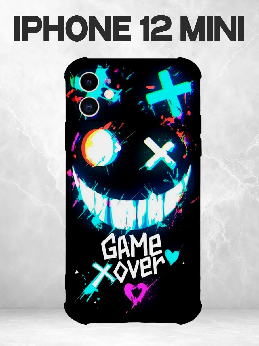 Чехол на iPhone 12 Mini game over глитч
