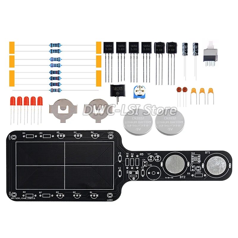 Электронный комплект для сборки портативного металлоискателя Parts Button Battery