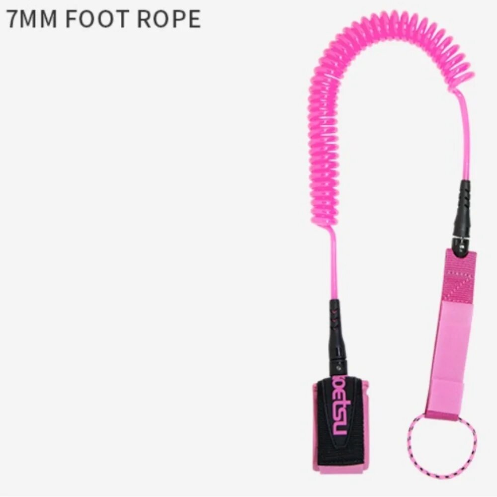 Эластичный страховочный шнур для SUP-доски Tpu 90см 7mm Pink