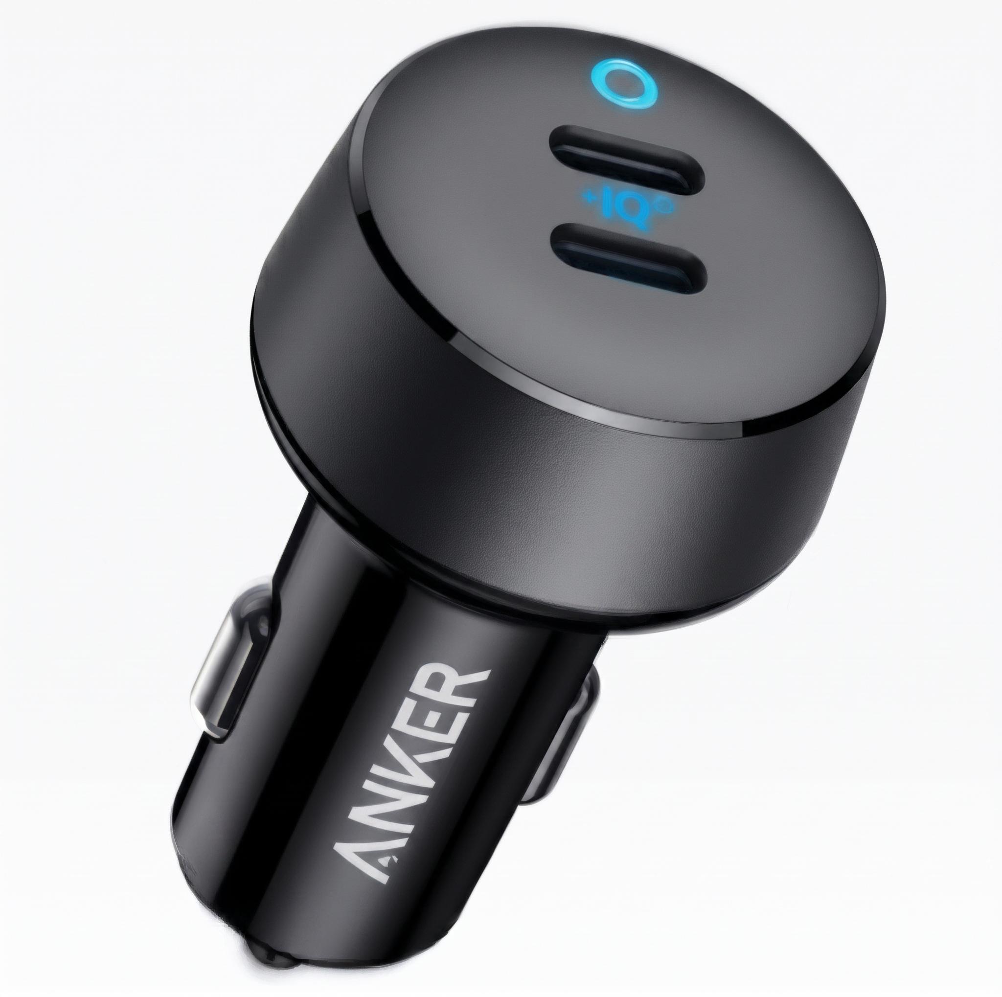 Автомобильное зарядное устройство Anker PowerDrive III Duo 36W 2USB-C, черное