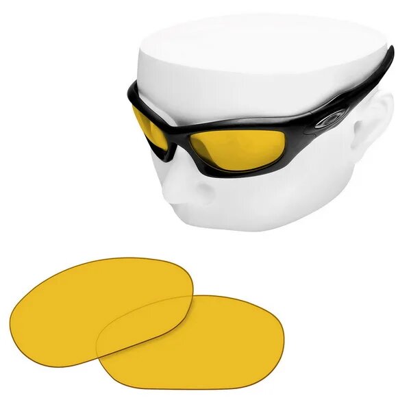 Сменные поляризационные линзы OOWLIT для Oakley Monster Dog Yellow-Non Polarized, Желтый