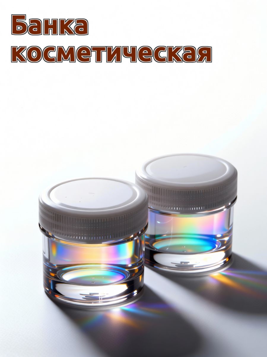 Набор из 12 прозрачных пластиковых банок с крышками, герметичных, для хранения красок и материалов