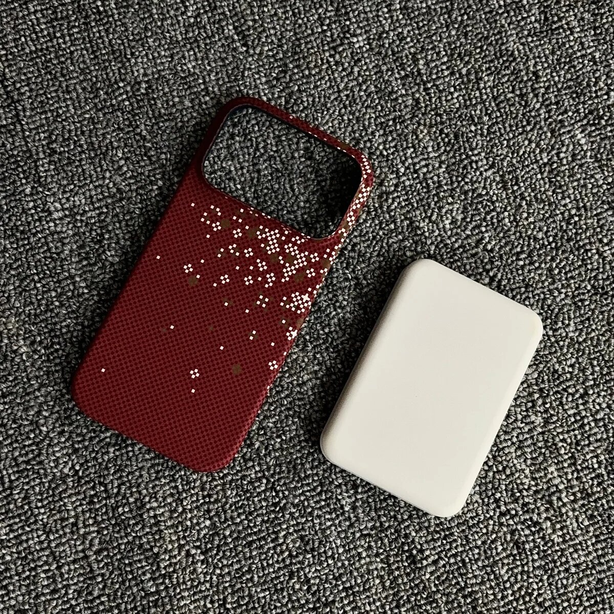 Матовый Чехол-бумажник Из Карбона И Кевлара Для iPhone 18/17 iPhone17 Pro Max, Красный, Red