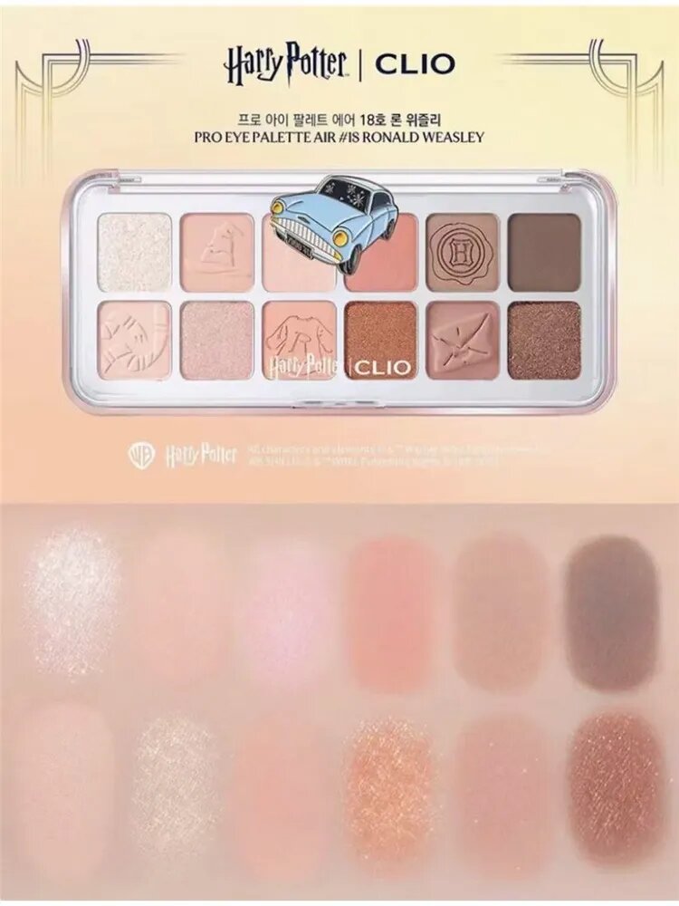 Тени для век Pro Eye Palette Air Harry #18 Ron Weasley, 16 оттенков, 7.2 г