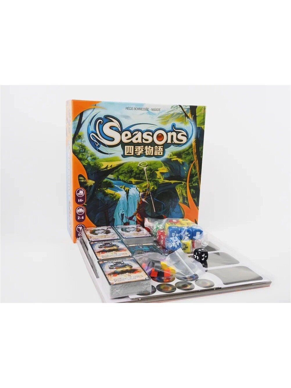 Настольная игра Seasons: китайская версия Схватка Магов за Кристаллы Власти! Полная комплектация. 2-4 игрока. 60 минут.
