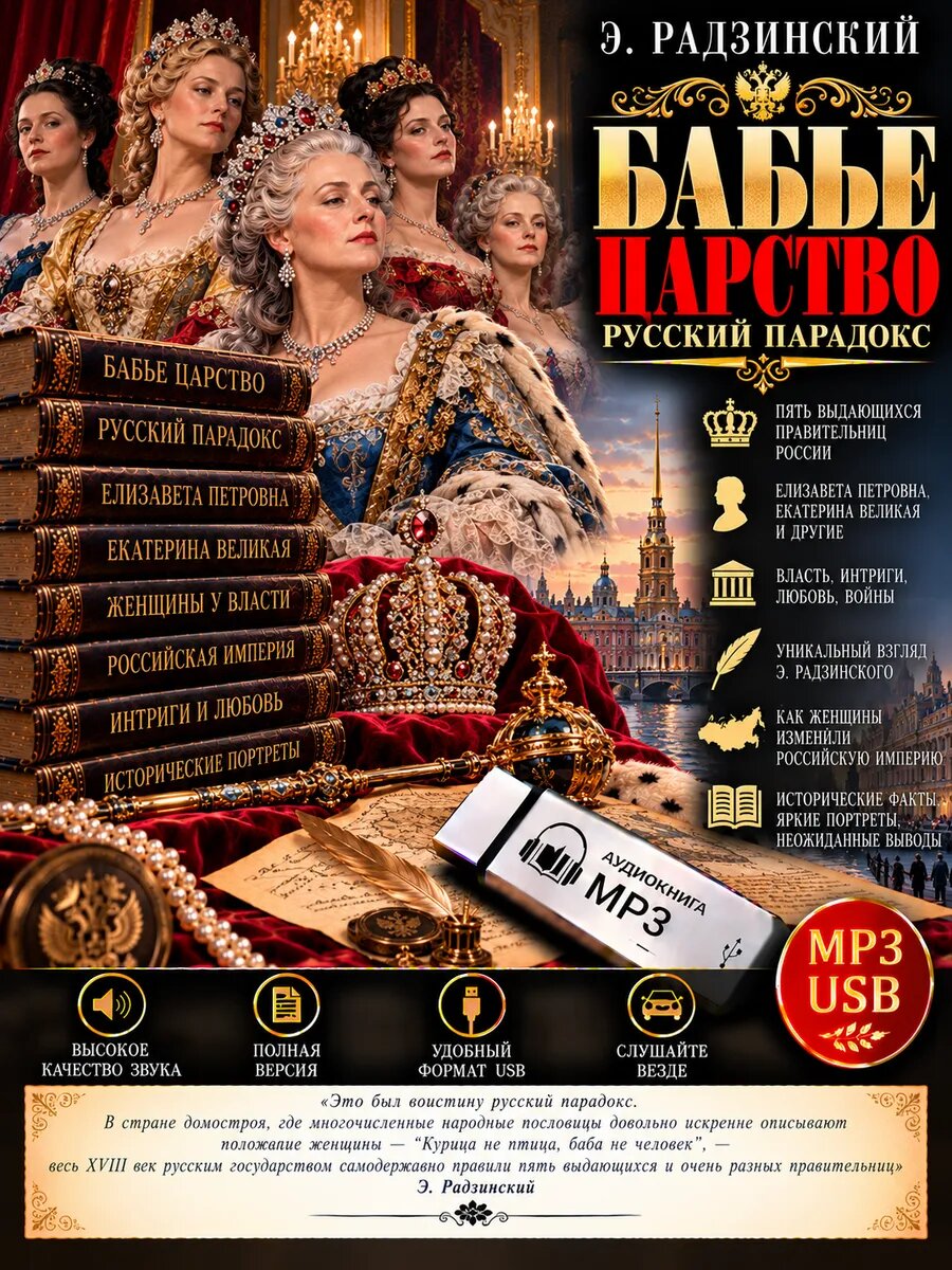 Бабье царство. Русский парадокс — Э. Радзинский (MP3-USB)