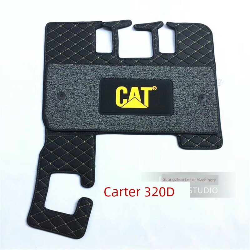 Черный коврик для пола экскаватора Caterpillar 320D 329D 336D 313D2 349D из резины, двойной слой, толщина 7 мм
