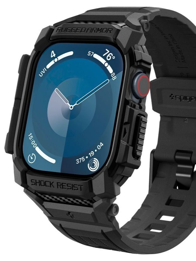 Ремешок для Apple Watch 11, 10 (42 mm) с чехлом, Spigen Rugged Armor Pro