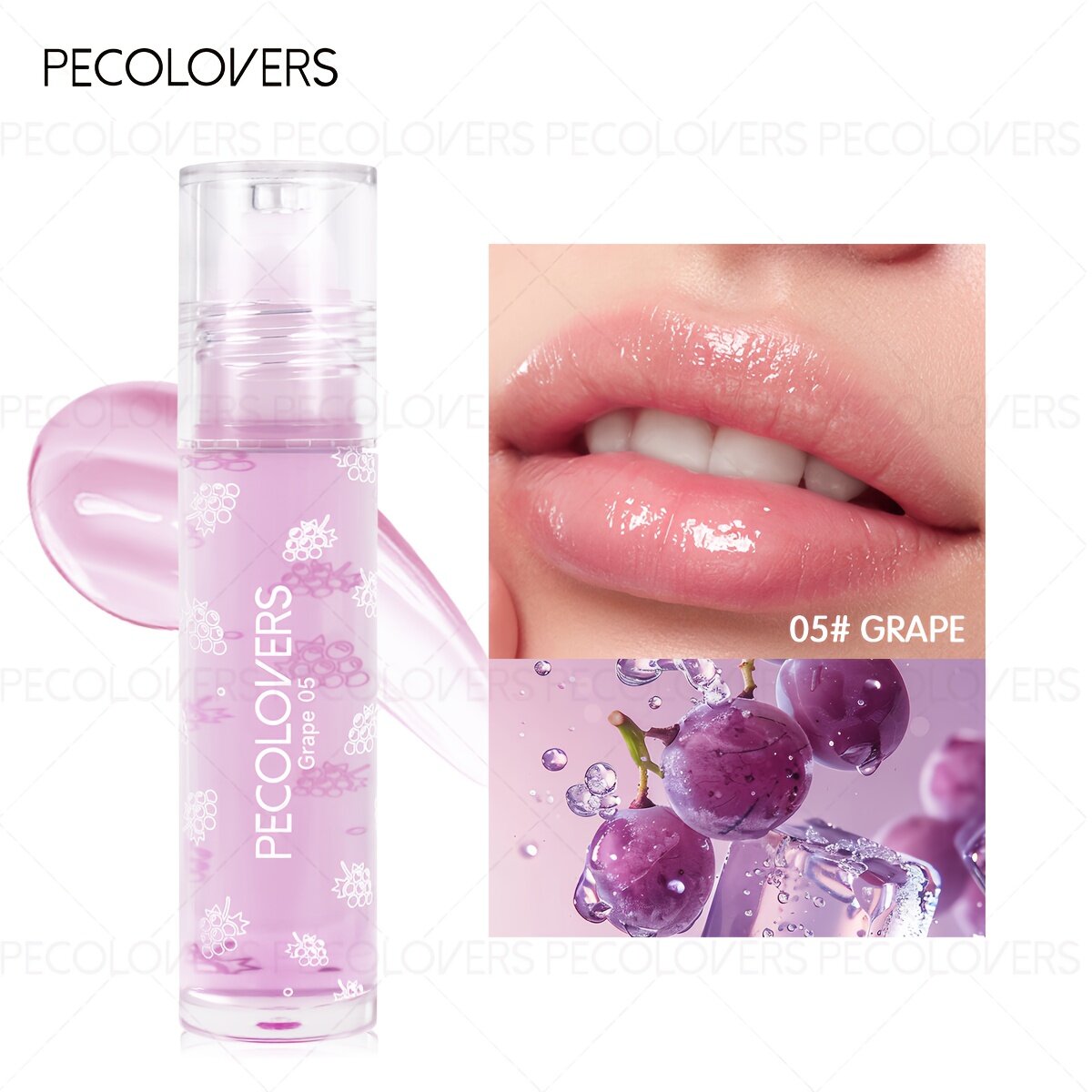 Масло для губ PECOLOVERS TW5574795, с роликовым аппликатором, натуральное увлажнение
