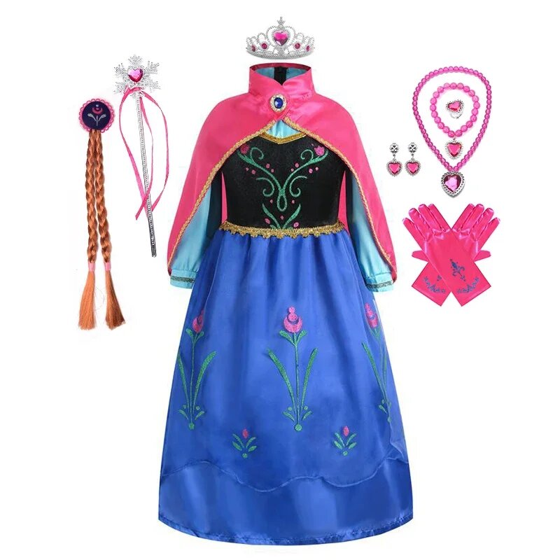 Платье принцессы Анна, Disney, 130(5-6T), Anna set B3