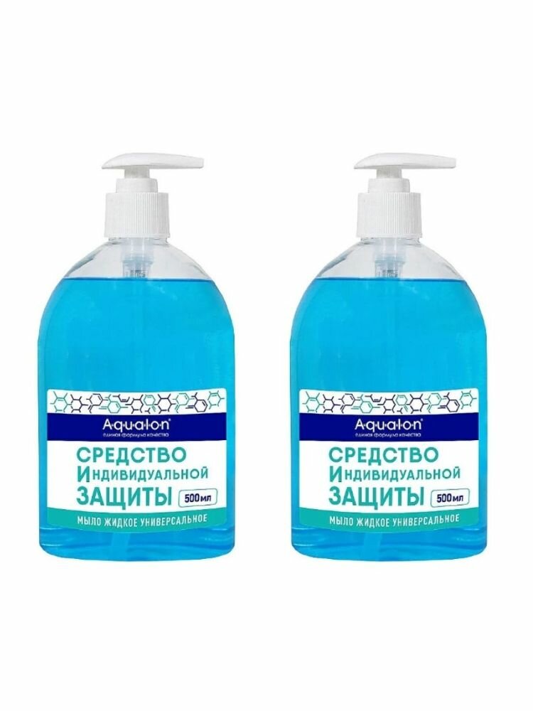 Aqualon Мыло жидкое Очищающее, 500 мл, 2 шт