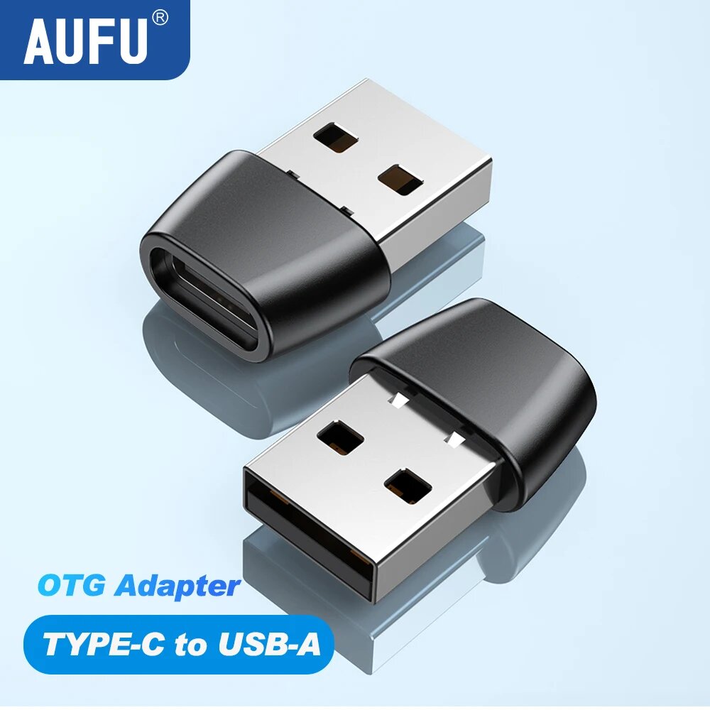 AUFU 1/5/10 шт. Тип C к USB OTG адаптеру Type-c «мама» на USB-папа Конвертер для IPhone 16 Xiaomi Samsung S21 USBC OTG Разъем