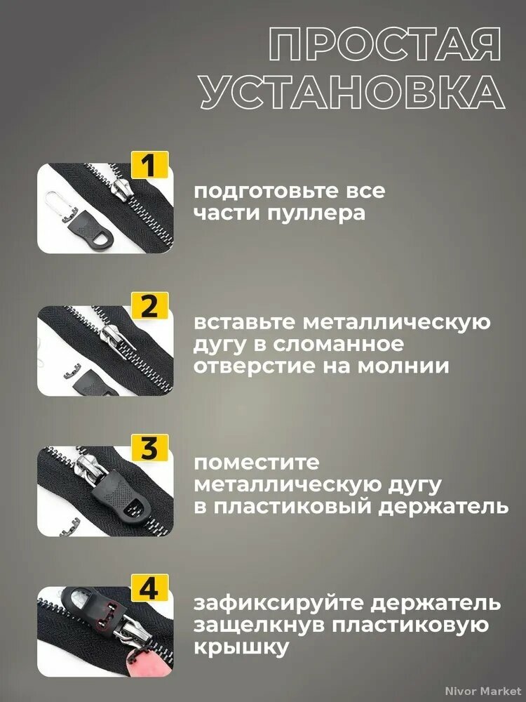 Бегунок для молнии — фото 1
