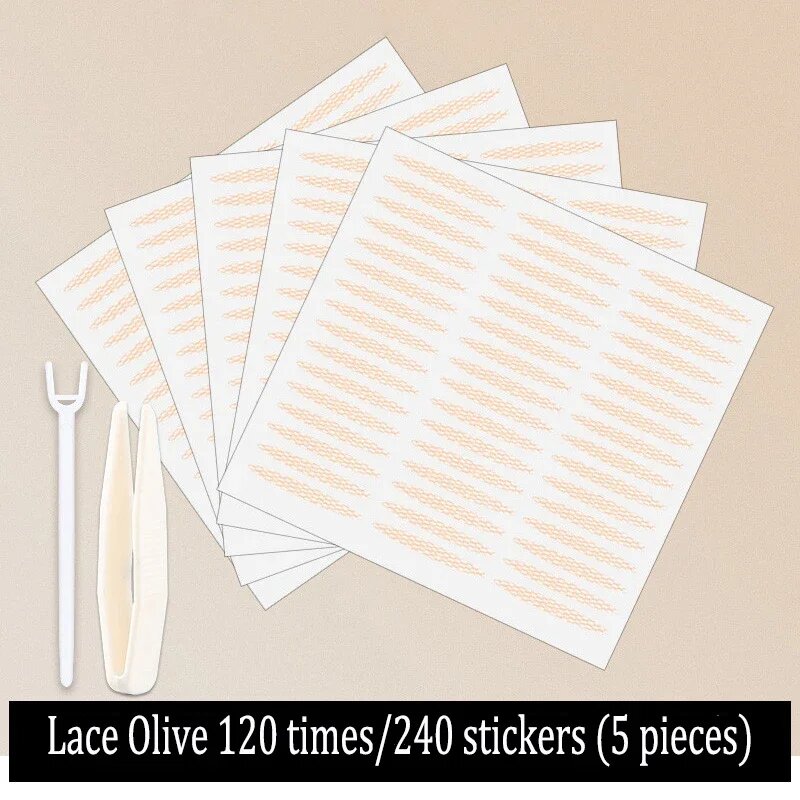 Невидимые ленты для век Beige 240 шт. Lace-Olives 240Pcs