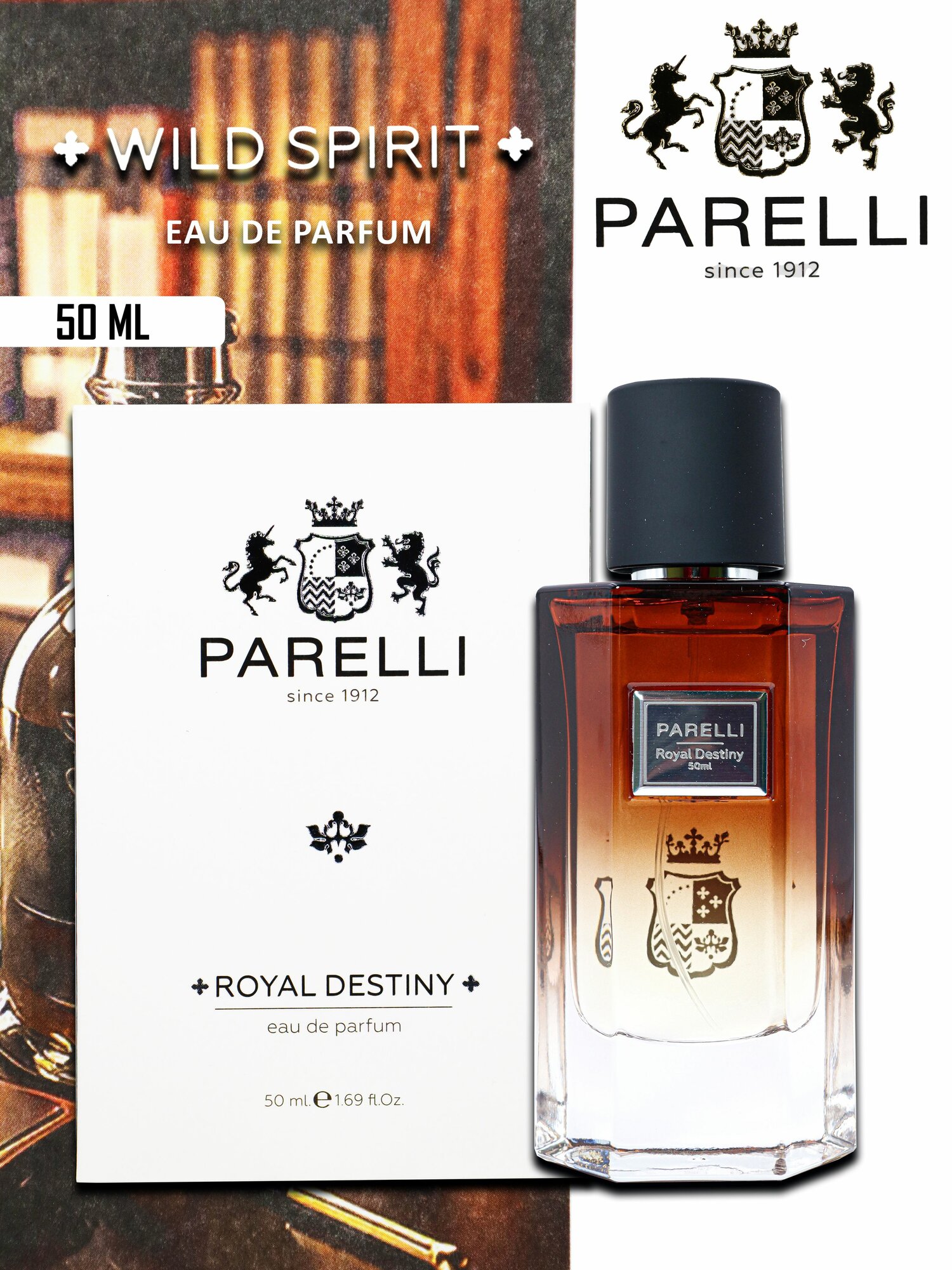 PARELLI Парфюмерная вода для мужчин Royal destiny 50 мл