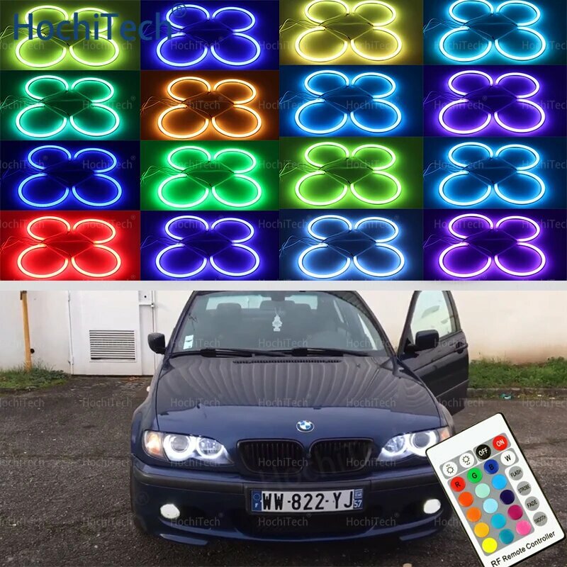 Разноцветный RGB-чехол из хлопка, фотосессия, задний свет, пульт дистанционного 131x2pcs and 146x2pc