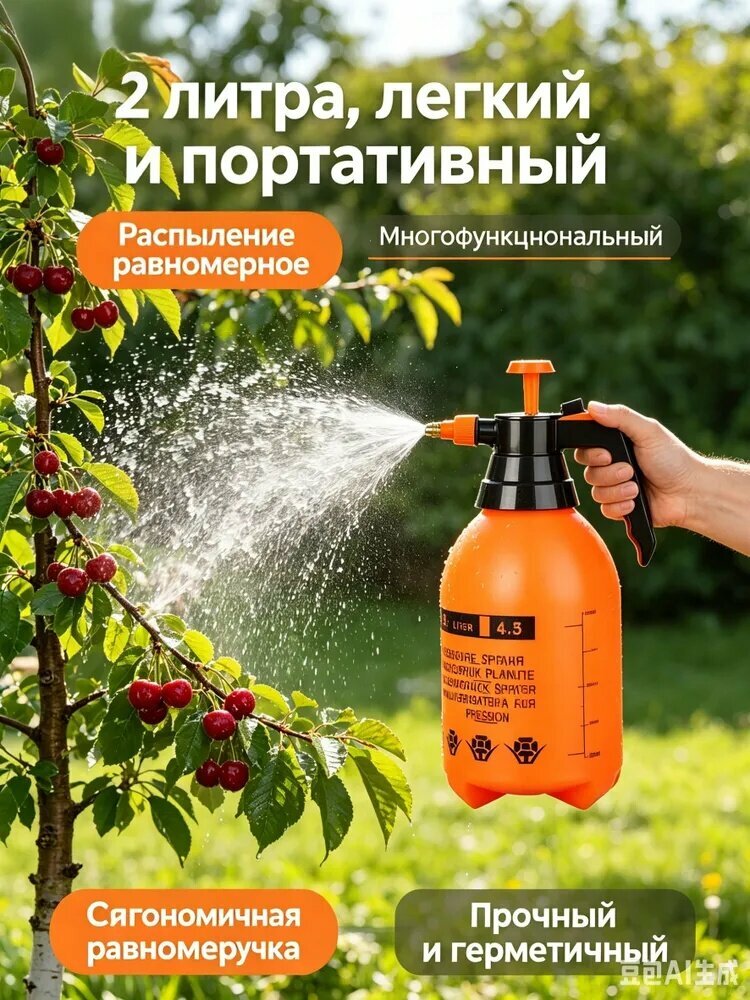 Опрыскиватель садовый рычажный 2 л