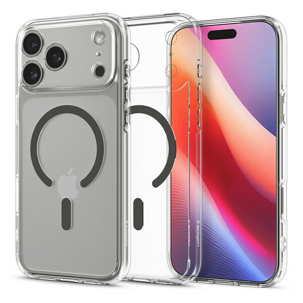 Чехол Spigen Ultra Hybrid MagFit для iPhone 17 Pro (ACS10347) Clear Graphite