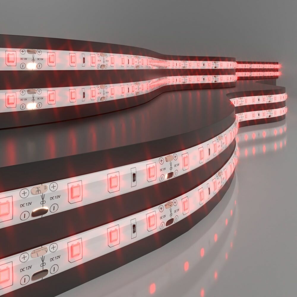 Elektrostandard 2835 12V 60Led 4,8W IP65 / Лента светодиодная 60Led 4,8W IP65 красный Электростандард.