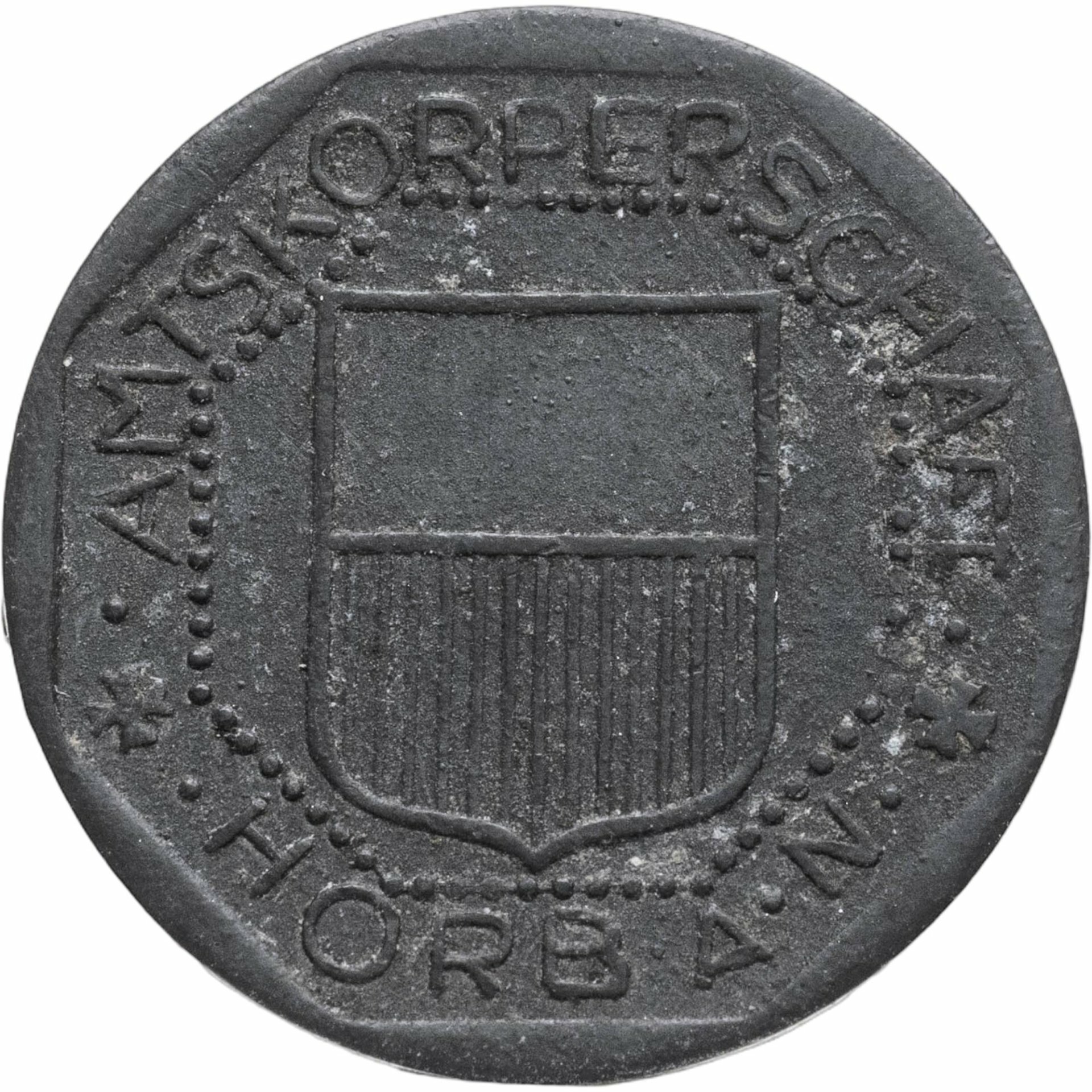 Германия "Хорб" 5 пфеннигов 1918 нотгельд, Цинк, в сохранности XF