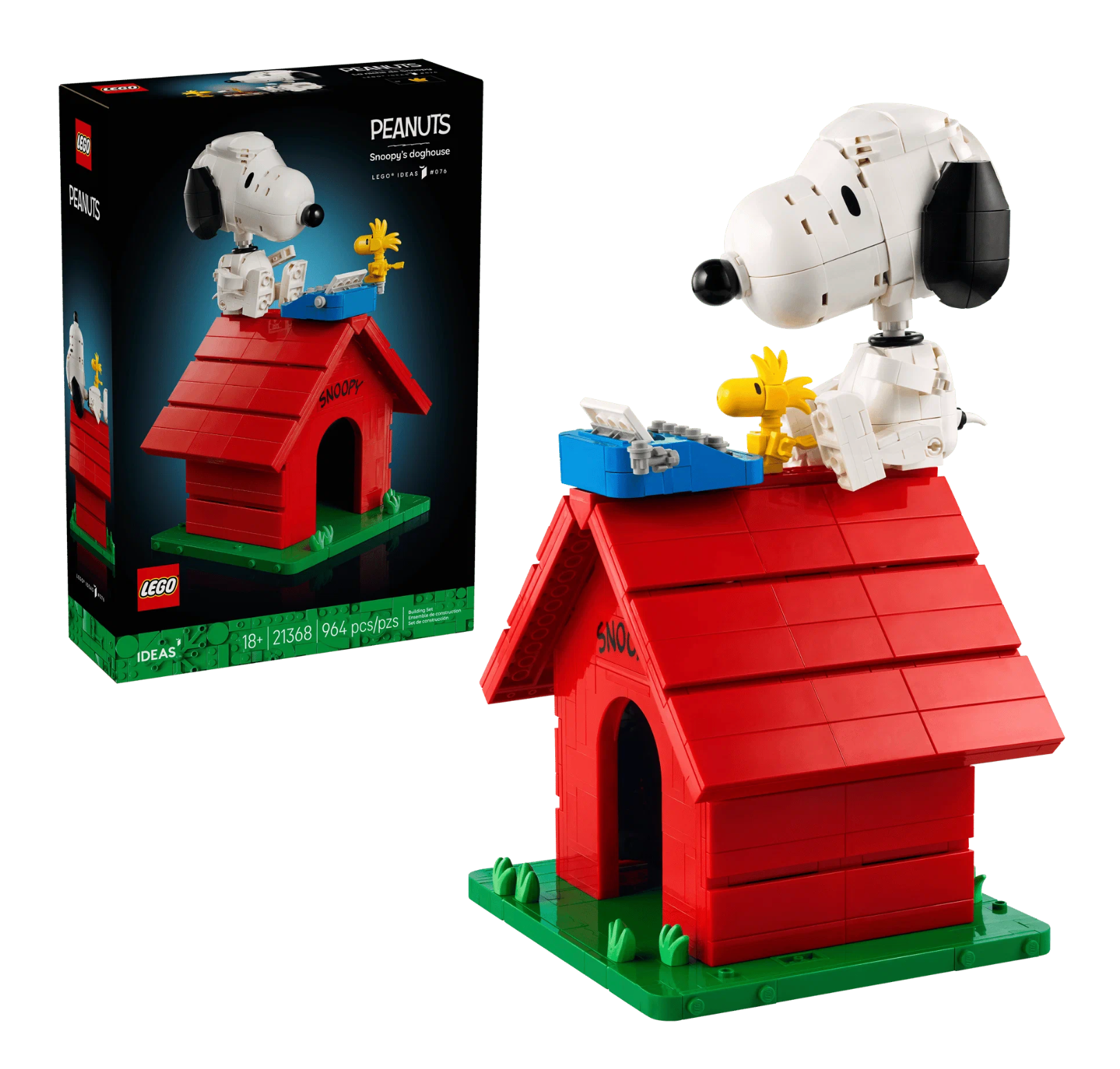 Конструктор LEGO Ideas 21368 Собачья будка Снупи Snoopy, 964 дет.