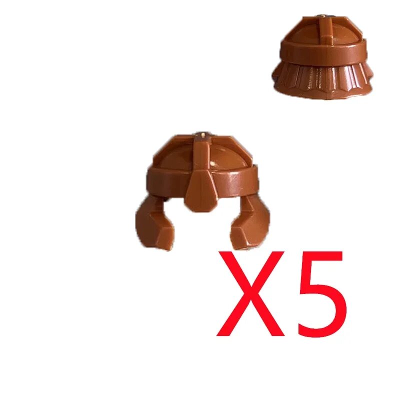 Коричневый шлем для LEGO фигурки, 5 шт.