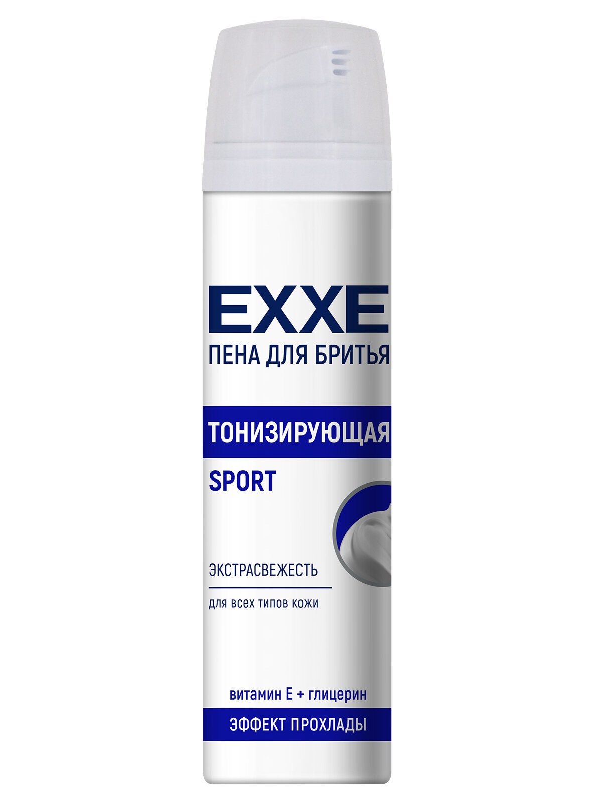 Пена для бритья Exxe Sport Energy Cool Effect, тонизирующая, 200мл