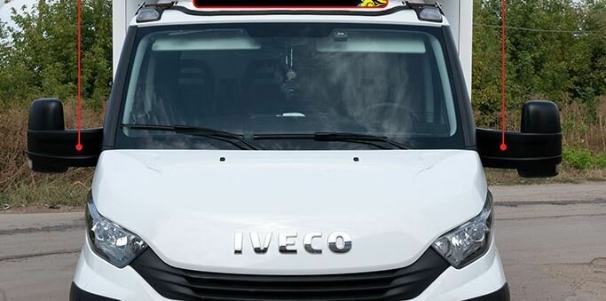 Накладки на зеркала вариант 1 Iveco Daily 2014-